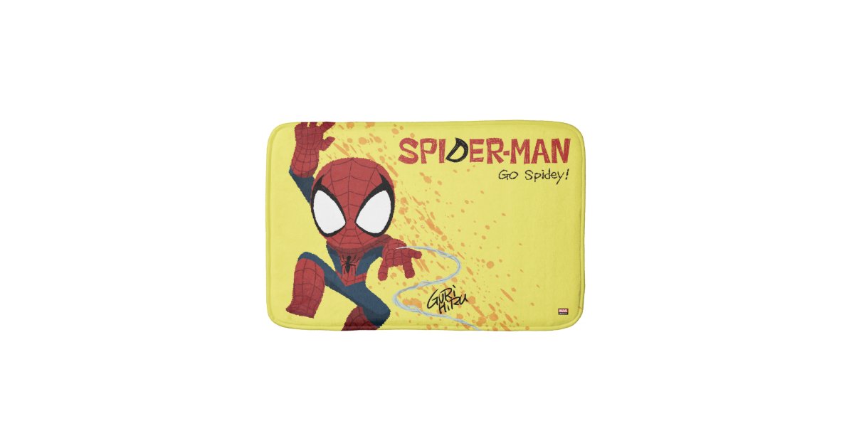 Guri Hiru Spider-Man Bath Mat | Zazzle