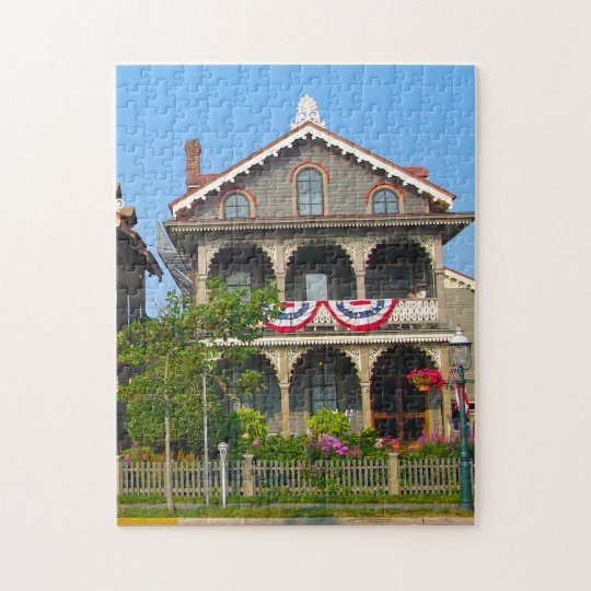 Gurney Street Cape May New Jersey. Jigsaw Puzzle | Zazzle.com