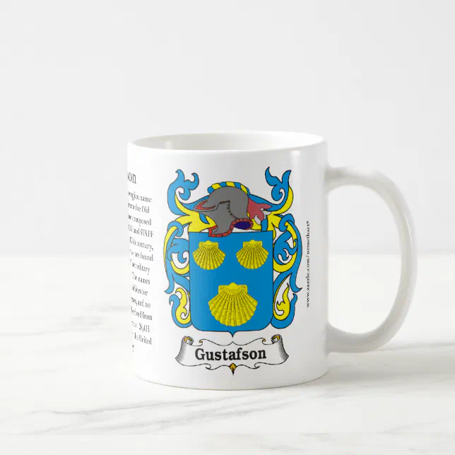 Gustafson Family Coat of Arms mug | Zazzle
