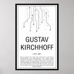 Gustav Kirchhoff Poster | Zazzle