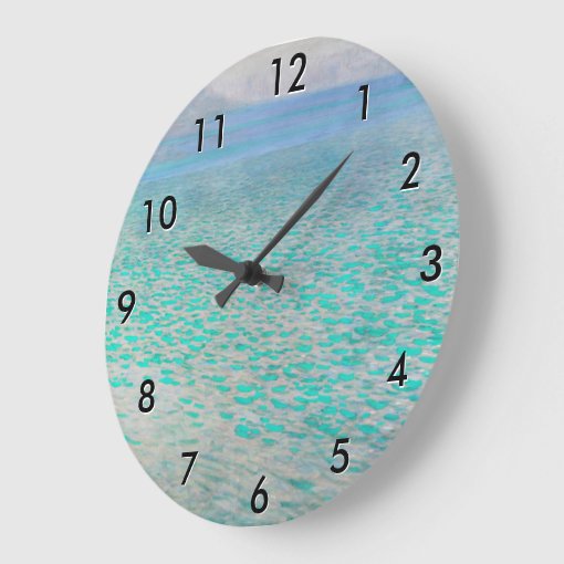 Gustav Klimt - Attersee Large Clock | Zazzle