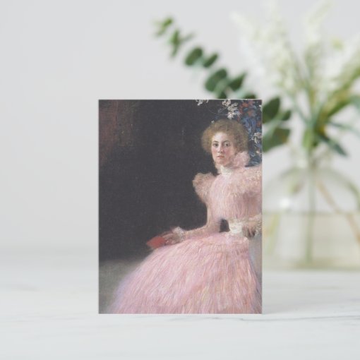 Gustav Klimt - Bildnis Sonja Knips Portrait Postcard | Zazzle