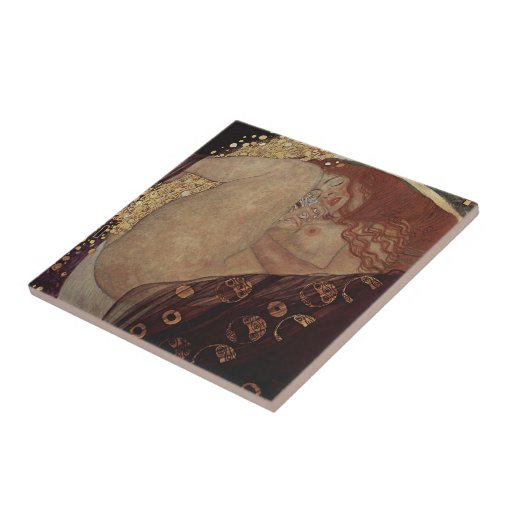 Gustav Klimt - Danae - Beautiful Artwork Ceramic Tile | Zazzle