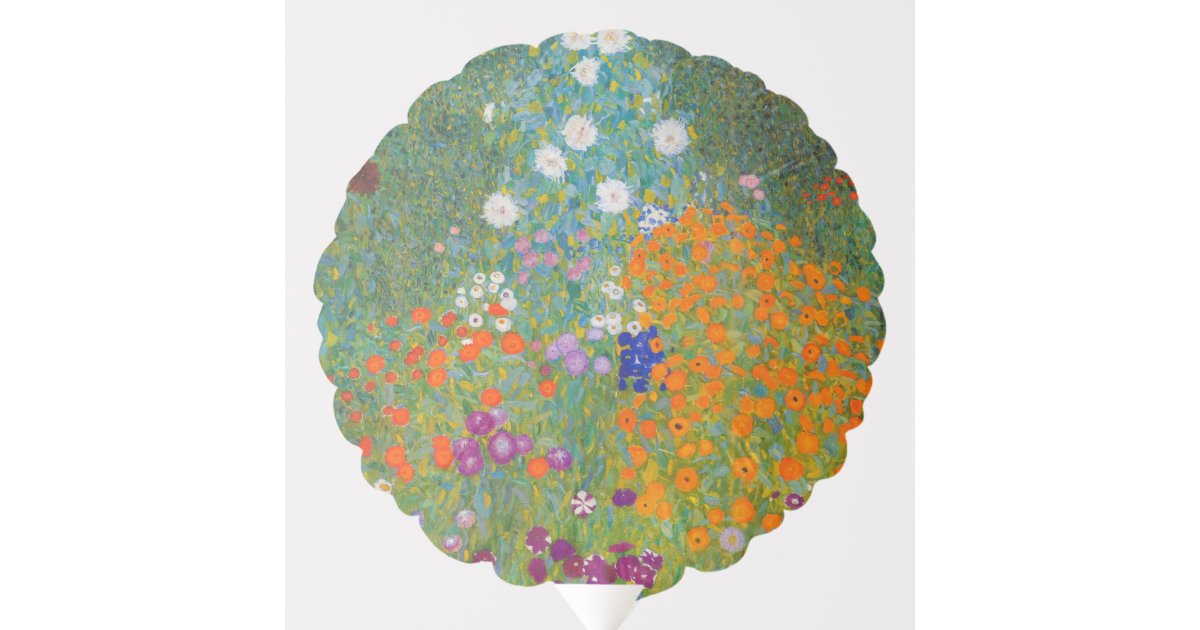 Gustav Klimt - Flower Garden Balloon | Zazzle