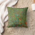 Gustav Klimt Poppy Field Throw Pillow | Zazzle