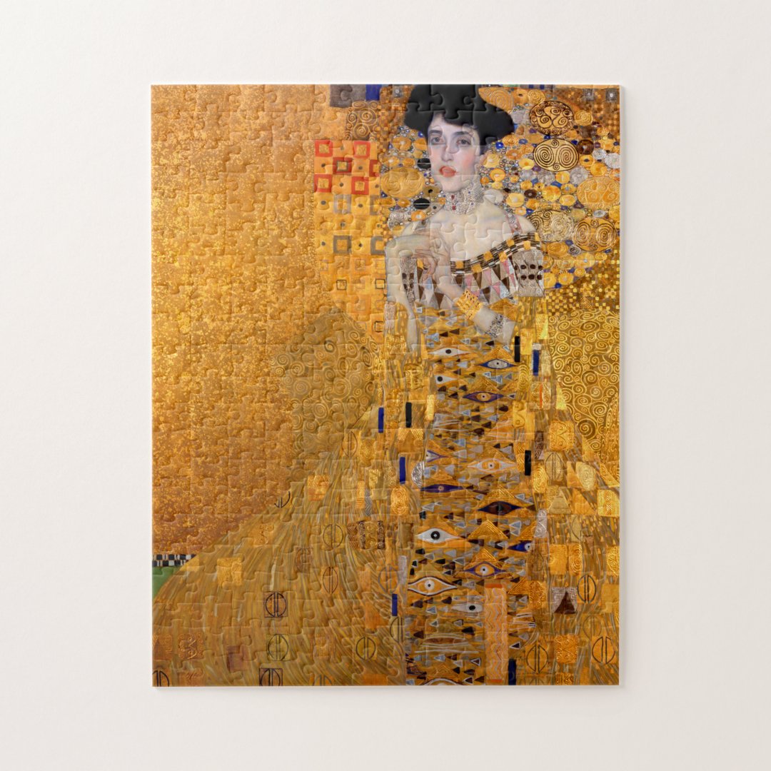 Gustav Klimt Portrait Jigsaw Puzzle | Zazzle