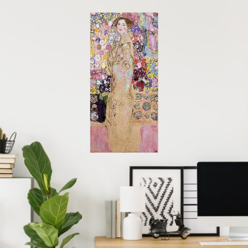 Gustav Klimt - Portrait of Maria Munk Poster | Zazzle