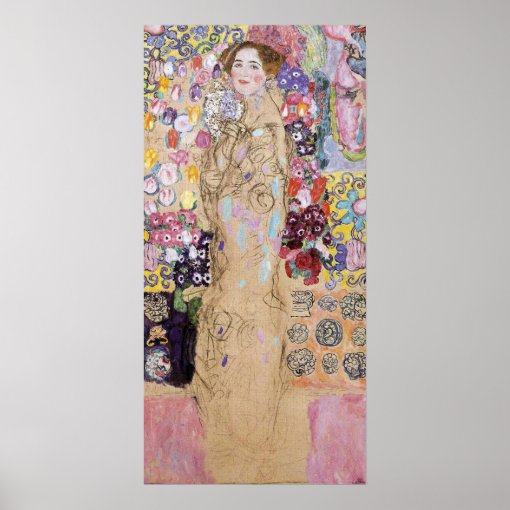 Gustav Klimt - Portrait of Maria Munk Poster | Zazzle
