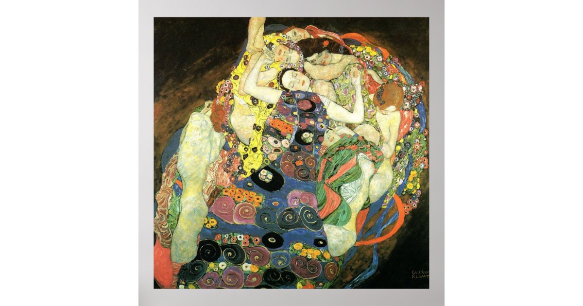 Gustav Klimt Poster ~ The Maiden | Zazzle
