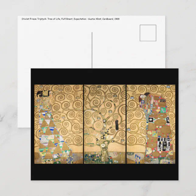 Gustav Klimt - Stoclet Frieze Tree of Life Postcard | Zazzle