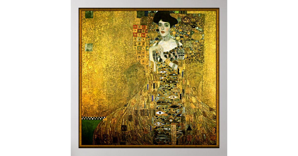 Gustav Klimt The Golden Lady Poster | Zazzle