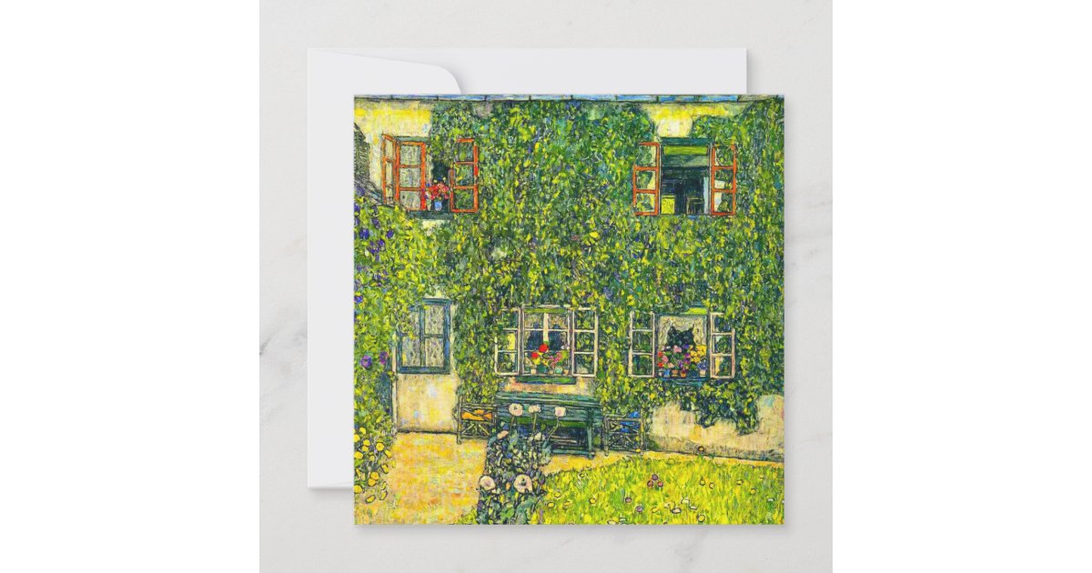 Gustav Klimt The House of Guardaboschi Invitation | Zazzle