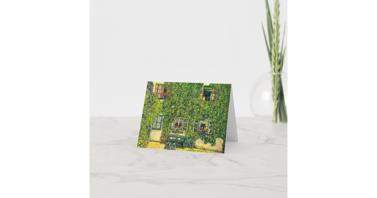 Gustav Klimt The House of Guardaboschi Invitation | Zazzle