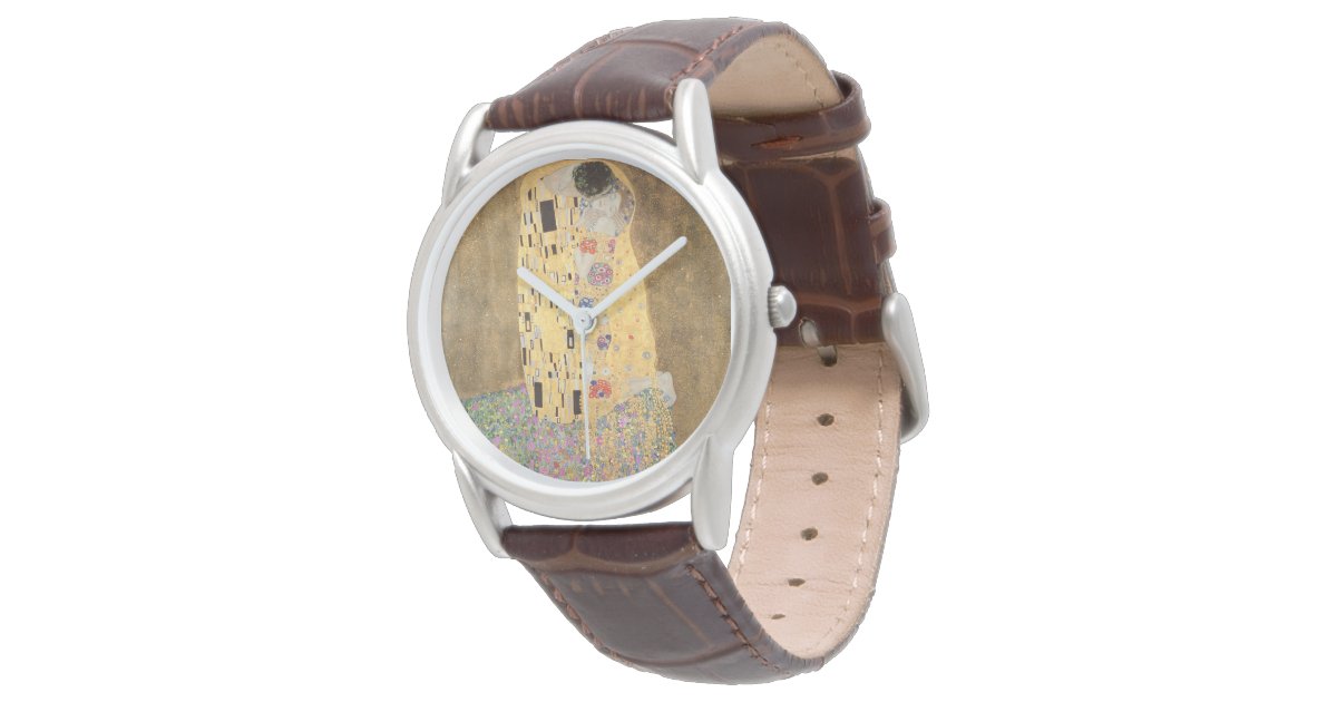 Gustav Klimt | The Kiss, 1907-08 Watch | Zazzle