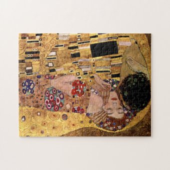 Gustav Klimt: The Kiss (Detail) Jigsaw Puzzle | Zazzle