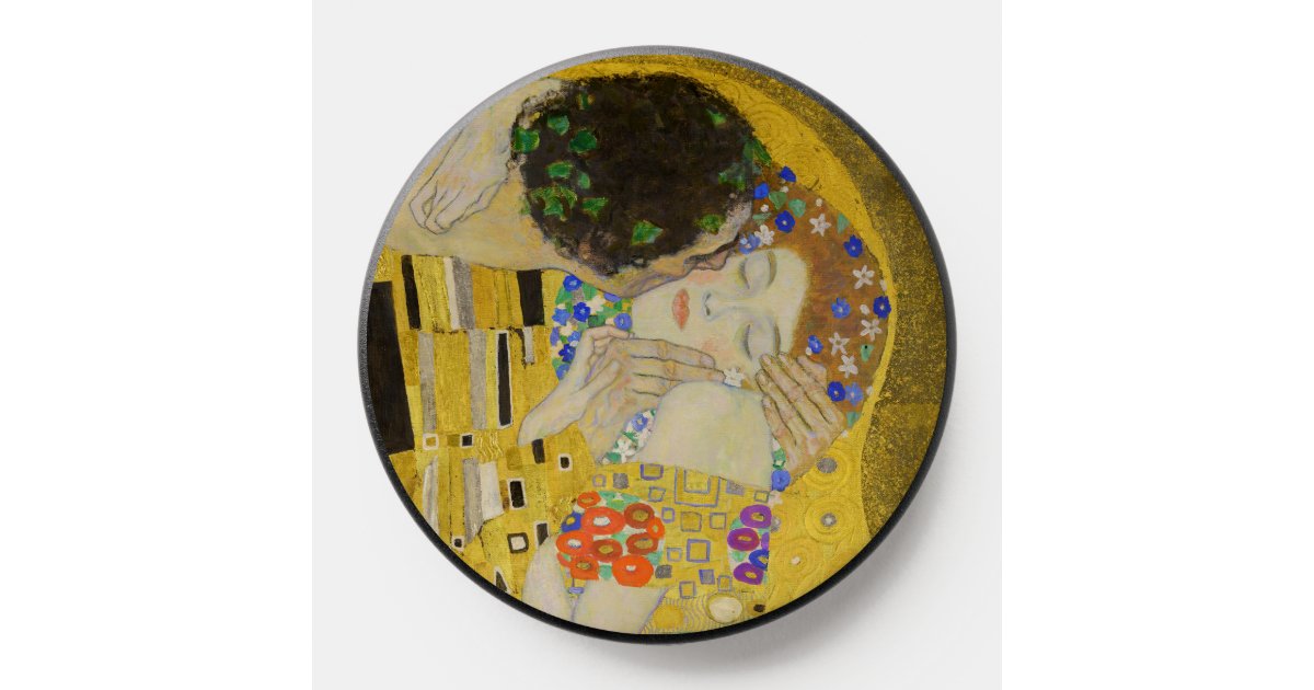 Gustav Klimt - The Kiss PopSocket | Zazzle