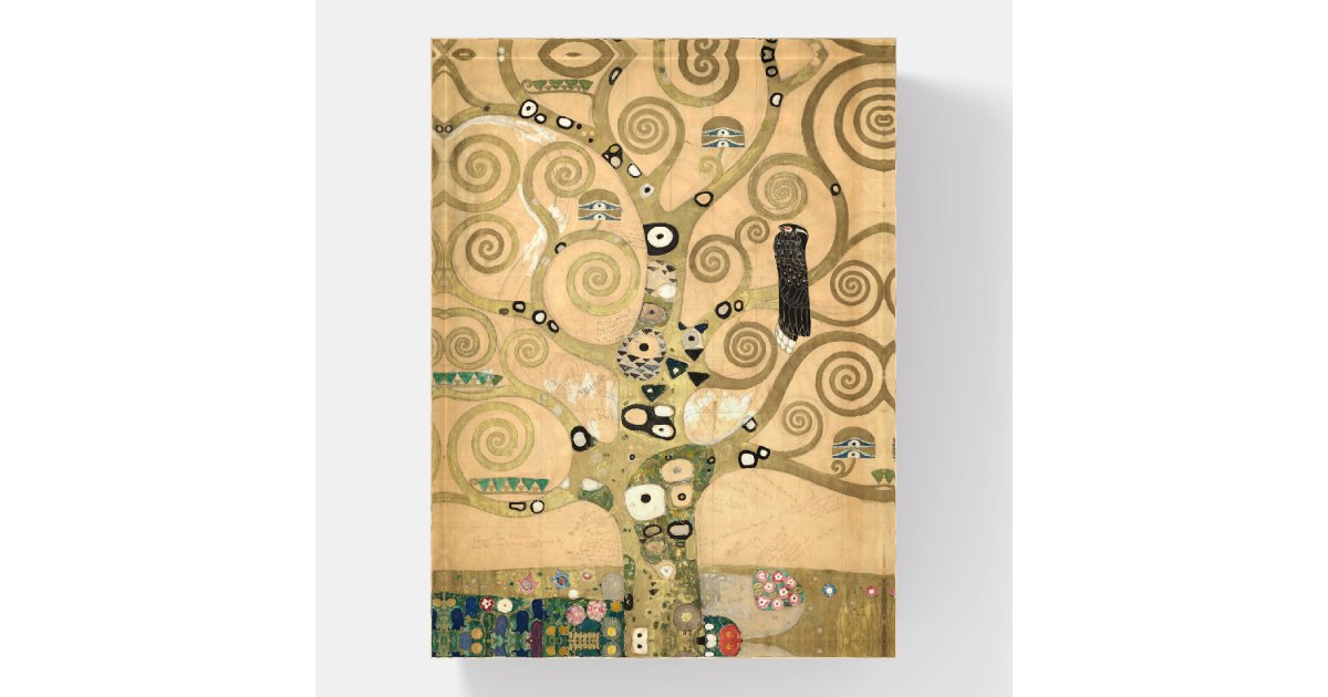 Gustav Klimt - The Tree of Life, Stoclet Frieze Paperweight | Zazzle