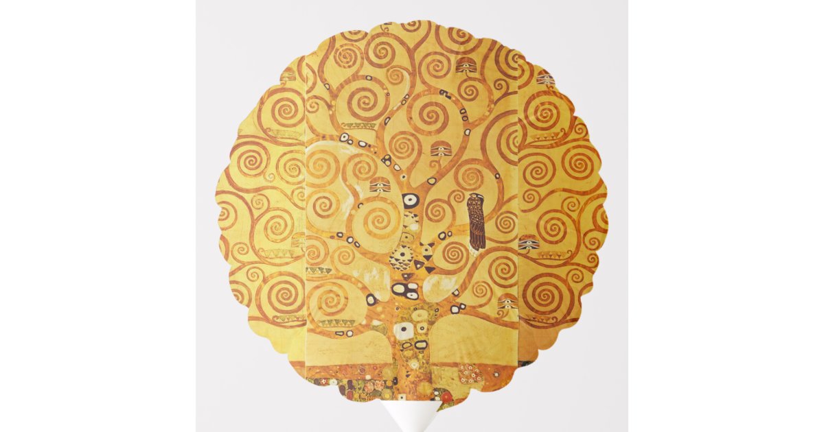 Gustav Klimt Tree of Life: Art Nouveau Symbolist Balloon | Zazzle