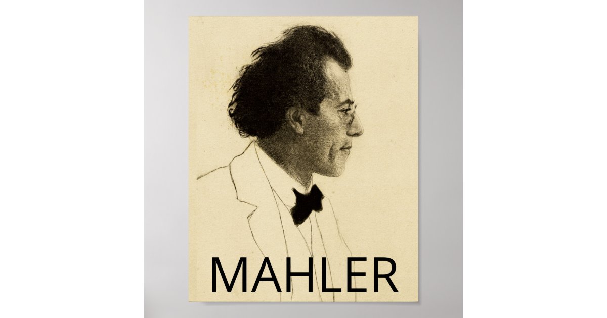 Gustav Mahler (1902, portrait) Poster | Zazzle