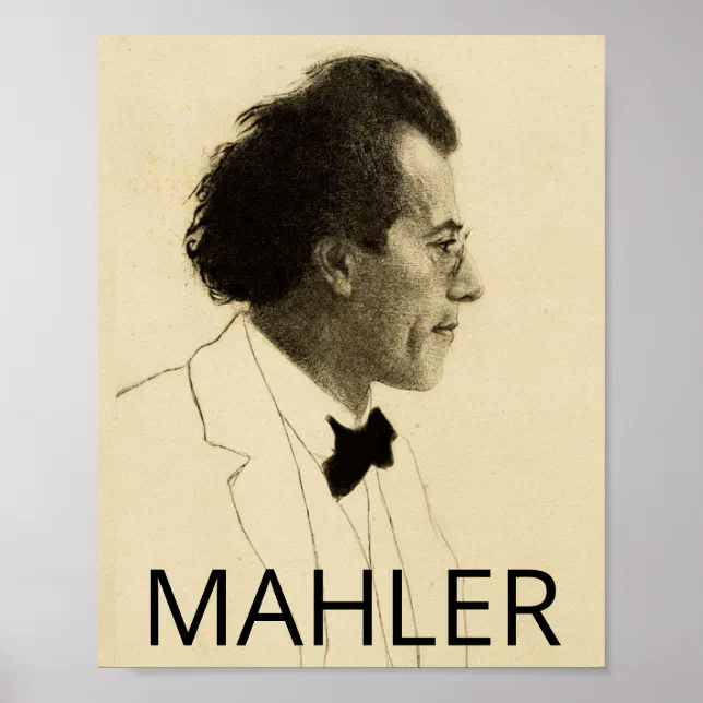 Gustav Mahler (1902, portrait) Poster | Zazzle