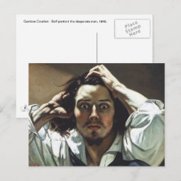 Gustave Courbet - Self-portrait the desperate man Postcard | Zazzle