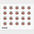 Gut Feeling Funny Anatomy Intestine Pun Classic Round Sticker | Zazzle
