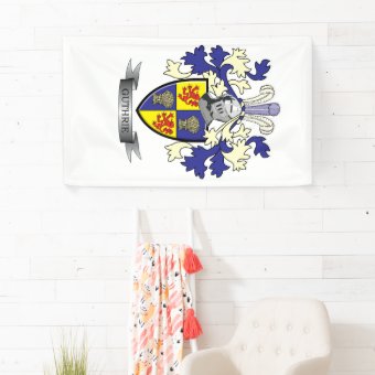 Guthrie Family Crest Coat of Arms Banner | Zazzle