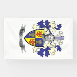 Guthrie Family Crest Coat of Arms Banner | Zazzle
