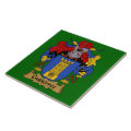 Gutierrez Family Coat of Arms Tile | Zazzle