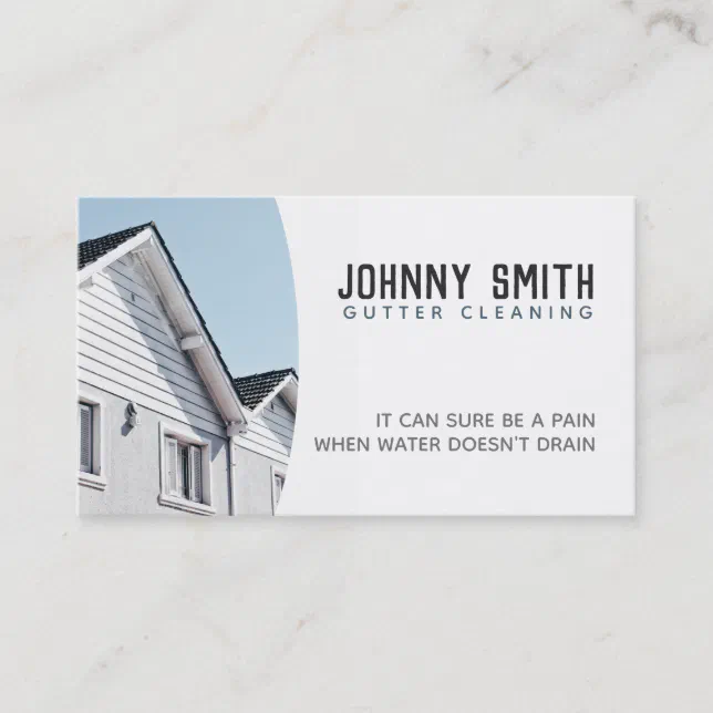 Gutter Cleaning Business Cards | Zazzle