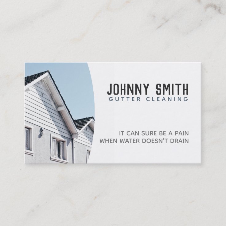 Gutter Cleaning Business Cards | Zazzle