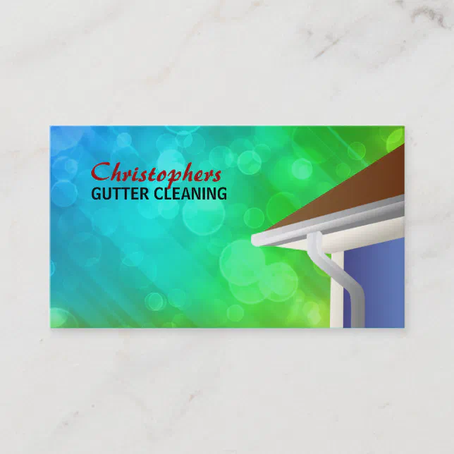 Gutter Cleaning Business Cards | Zazzle