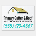 Gutter Roof Cleaning & Repair Sign | Zazzle