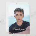 Guy Grad Modern Graduation Thank You Card | Zazzle