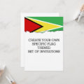 Guyana Flag Invitation | Zazzle