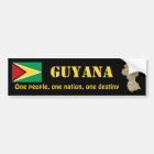 Guyana-Flag, GUYANA Bumper Sticker | Zazzle.com