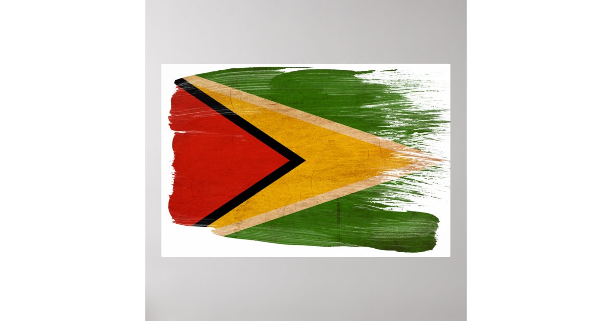 Guyana Flag Posters | Zazzle