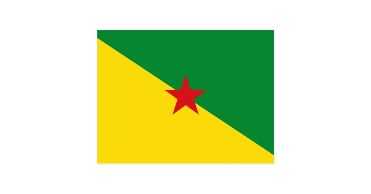 Guyane Flag GF Postcard | Zazzle.com