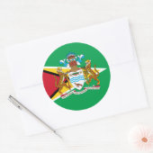Guyanese Flag & Coat of Arms, Flag of Guyana Classic Round Sticker | Zazzle