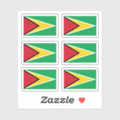 Guyanese flag sticker | Zazzle