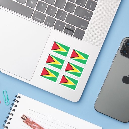 Guyanese flag sticker | Zazzle