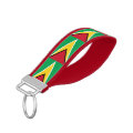 Guyanese flag wrist keychain | Zazzle