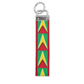 Guyanese flag wrist keychain | Zazzle
