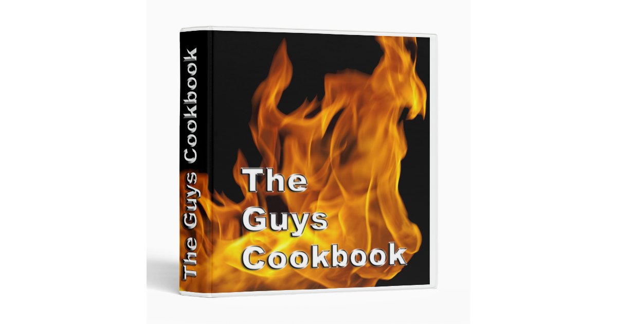 Guys Cookbook binder | Zazzle