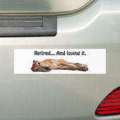 GVV Greyhound Retired and Loving It Bumper Sticker | Zazzle
