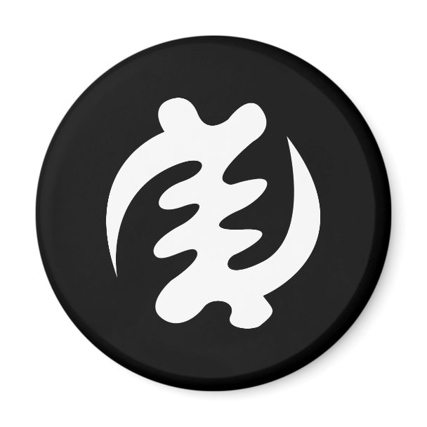 Gye Nyame | God is Supreme Adinkra Symbol Fabric | Zazzle