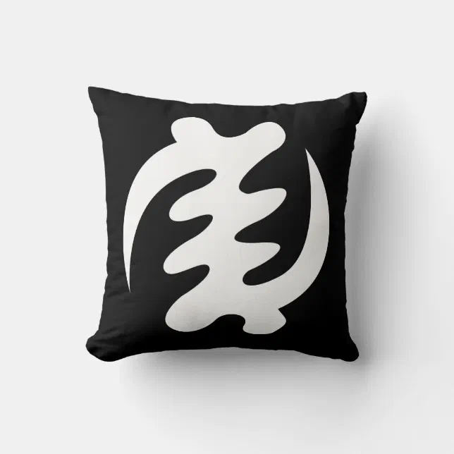 Gye Nyame | God is Supreme Symbol Throw Pillow | Zazzle