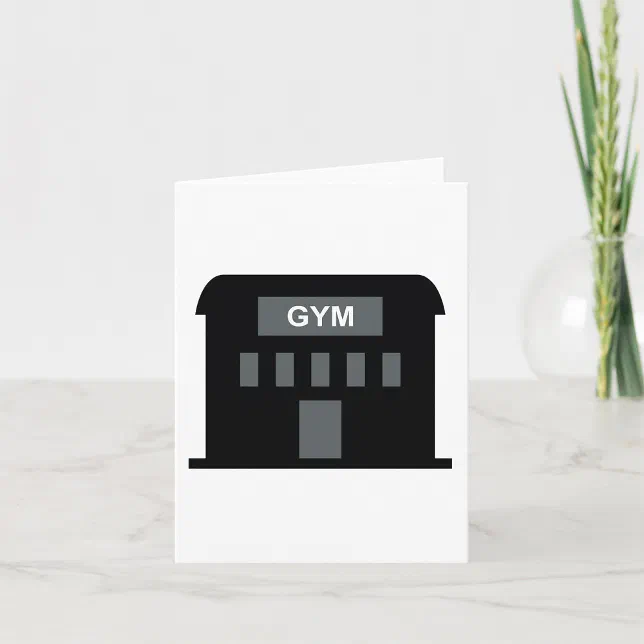 Gym Building Card | Zazzle