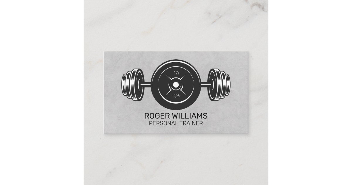 Gym Equipment | Kettle Bell Business Card | Zazzle
