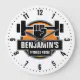 Gym Fitness Room Personalized Wall Clock | Zazzle